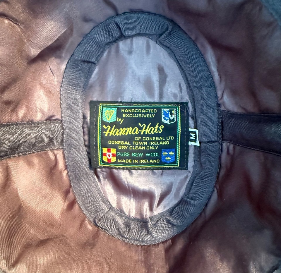 Hanna Hats Men's Donegal Tweed Original Irish Walking Hat Size M ~super ...