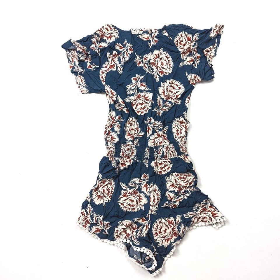 Matilda Jane 435 Romper Size 10 Girls Blue Floral Boutique Shorts | eBay UK