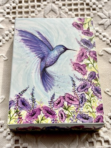 Papyrus: Bella Pilar 14 Hummingbird Blank Notecards Gold Foil Stickers ...