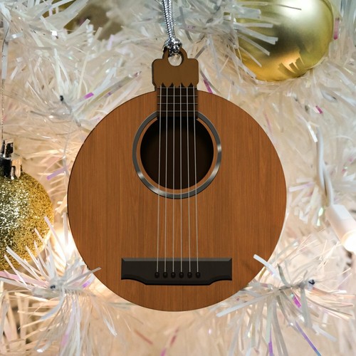 Acoustic Guitar Strings Wood Christmas Tree Holiday Ornament | eBay