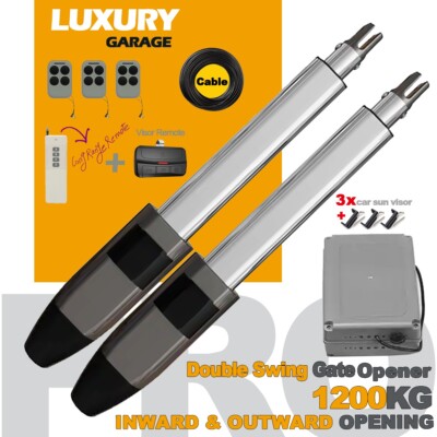 RITROX PRO 1200kg Super Heavy Duty Double Swing Gate Opener/Motor 5x ...