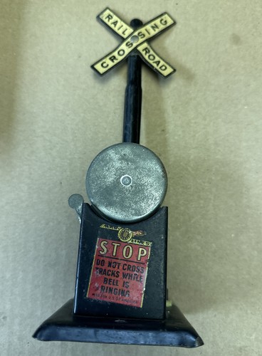 Railroad Crossing Sign with Bell - Model Train | eBay