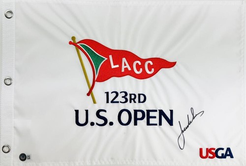 JORDAN SPIETH SIGNED 2023 U.S. OPEN FLAG 2024 PGA CHAMPIONSHIP ...