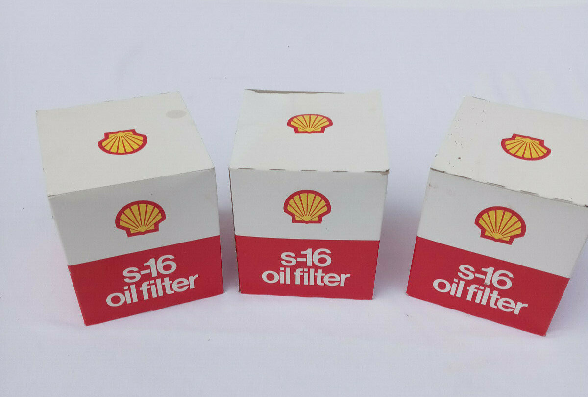Shell Oil Filter S-16. Lot of 3 oil filters and boxes. Selling as ...