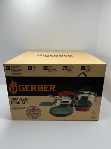 Gerber Gear ComplEAT Cook Set - Dishwasher-Safe Camping Cookware for ...