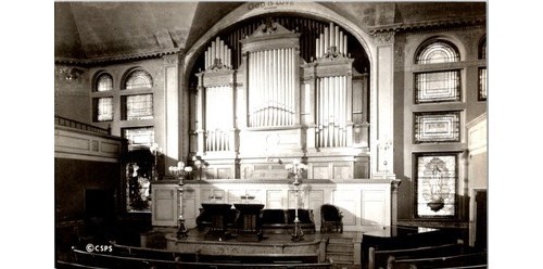 1934 Postcard Mother Church Boston Suffolk County MA Interior Pipe ...