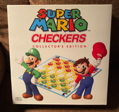 Super Mario Brothers Checkers Collector's Edition Board Game Brand NEW ...