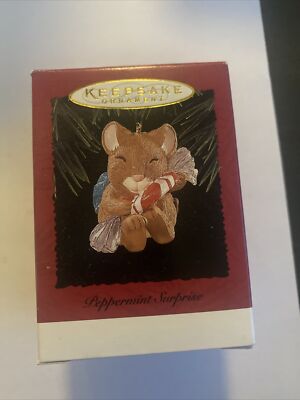 Hallmark Keepsake ORNAMENT Sharon Pike Peppermint Surprise Mouse 1996 ...