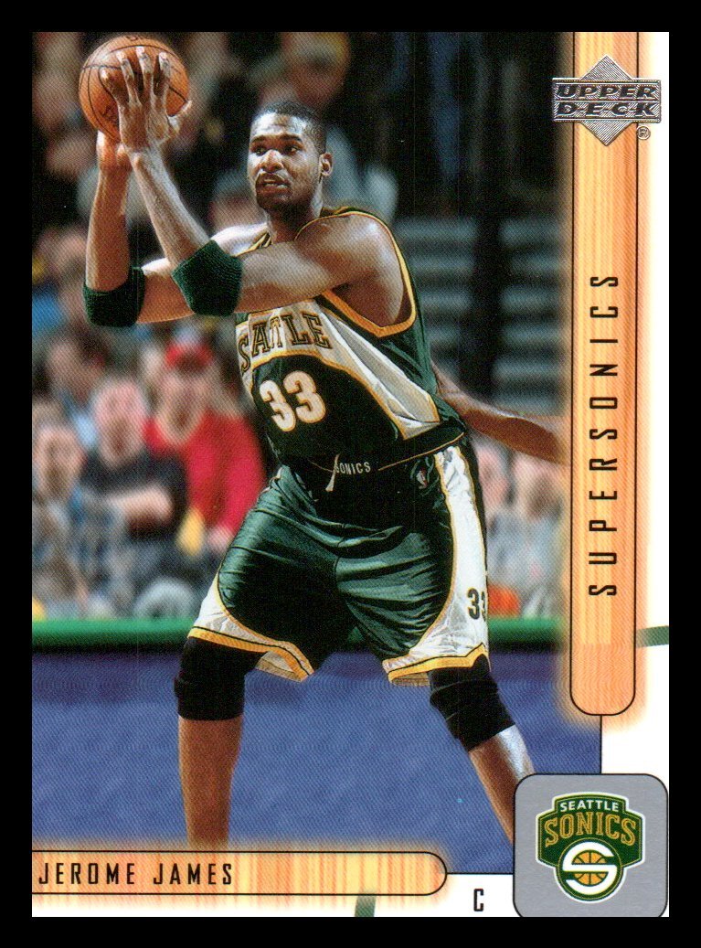 2001-02 Upper Deck #380 Jerome James NBA Basketball Seattle Super Sonics | eBay