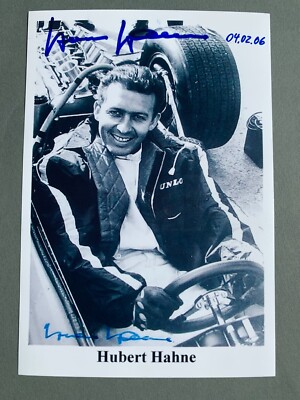 HUBERT HAHNE (†2019) Formel-2-Fahrer signed Foto 9x13,5 Autogramm | eBay.de