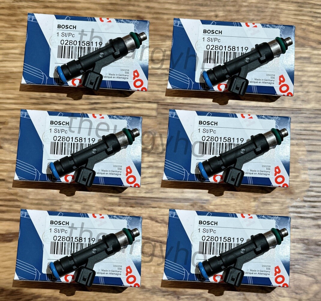 6x OEM Bosch Fuel Injector 0280158119 For Jeep Dodge Wrangler Chrysler ...
