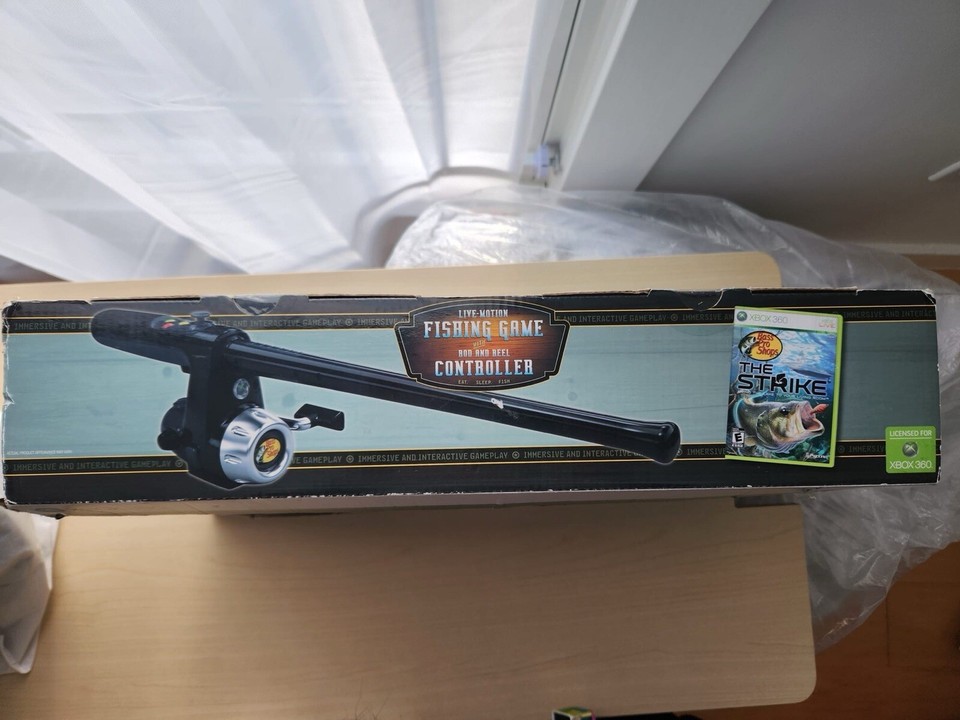 Bass Pro Shops XBOX 360 Fishing Rod Reel Controller The Strike New ...
