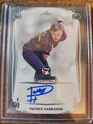 2023 Leaf PBA Premier Bowling Patrick Hanrahan Silver Autograph Auto # ...