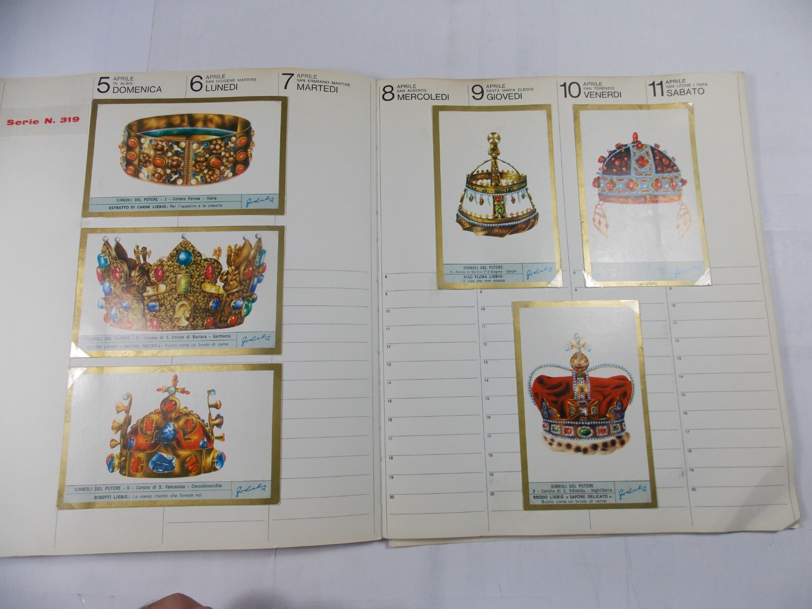 Liebig Trade Cards Symbols of Power Complete Set 6 | eBay