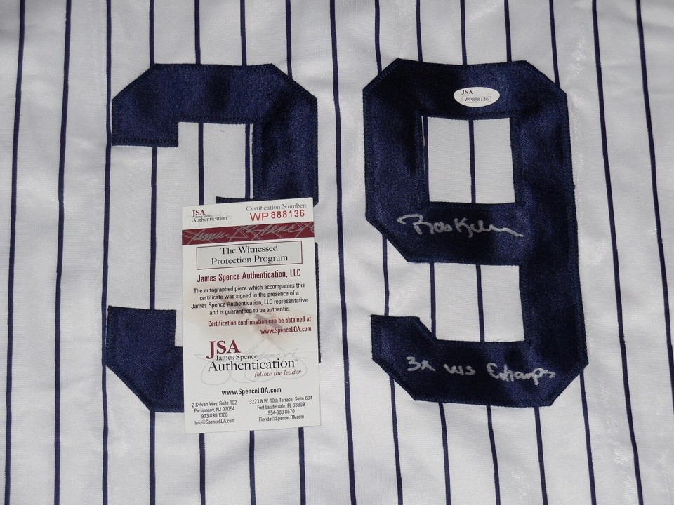 ROBERTO KELLY AUTOGRAPHED CUSTOM JERSEY (NEW YORK YANKEES) - JSA COA ...