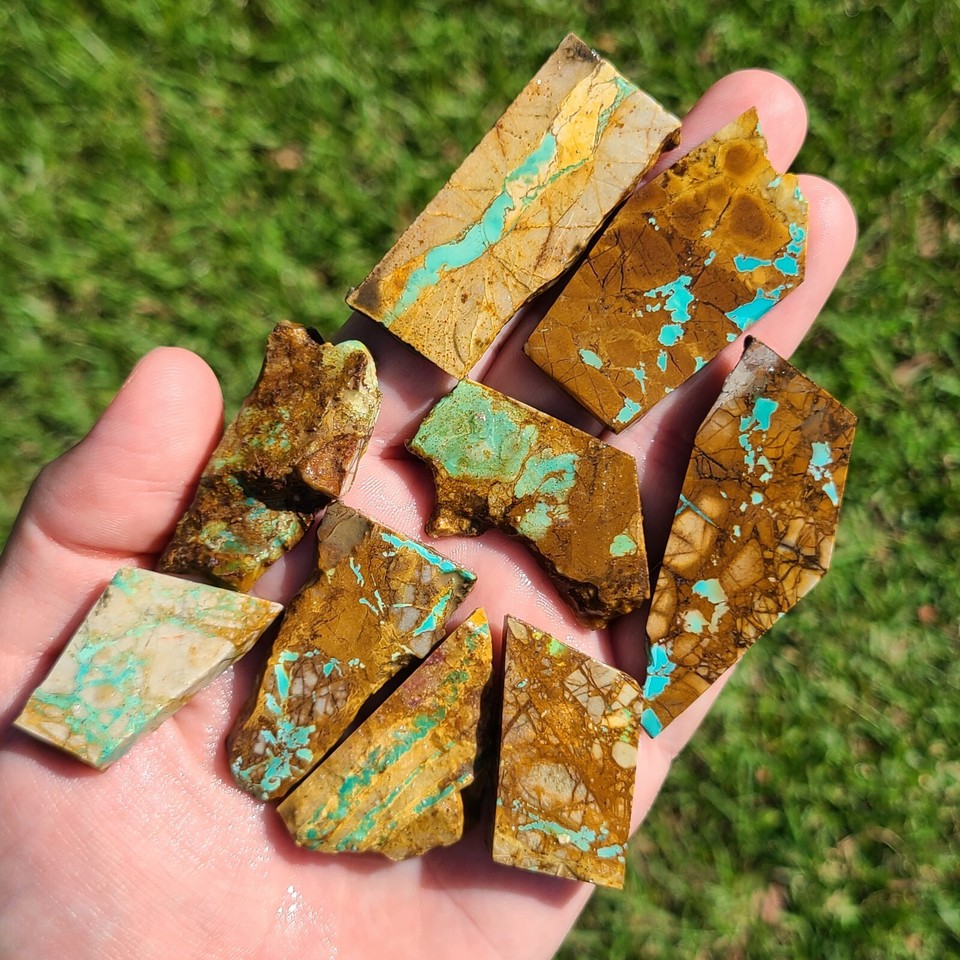 ROYSTON TURQUOISE SLABS ROUGH NEVADA USA 92.0 GRAMS | eBay