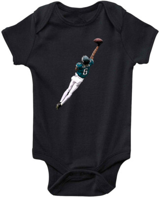 Baby DeVonta Smith Philadelphia Eagles Catch Creeper Romper | eBay