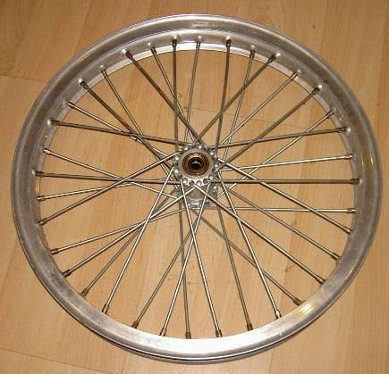 WM2 1.85 X 19 -36 hole genuine Borrani flanged alloy motorcycle rim on ...