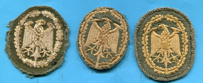 3 VINTAGE GERMAN BUNDESWHR PATCHES ARMED FORCES SHOULD SLEEVE PATCHES ...