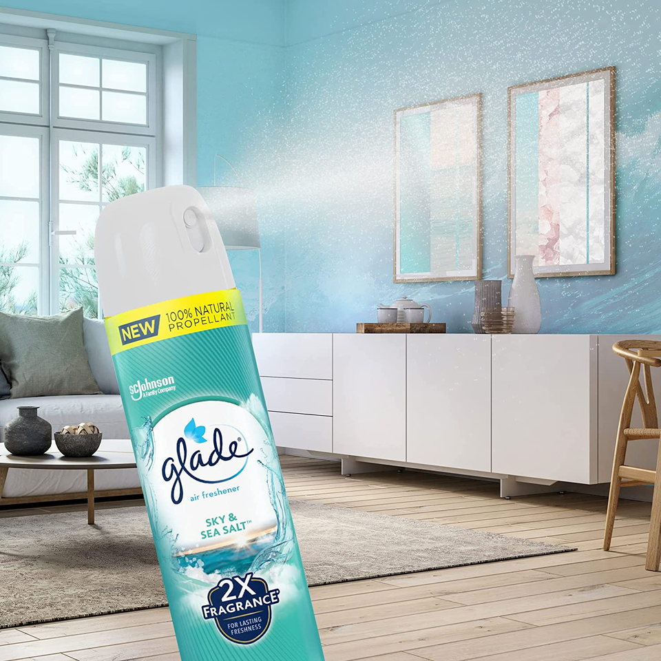 Glade Air Freshener Room Spray, Sky & Sea Salt, 8.3 oz ea, 6 Count | eBay