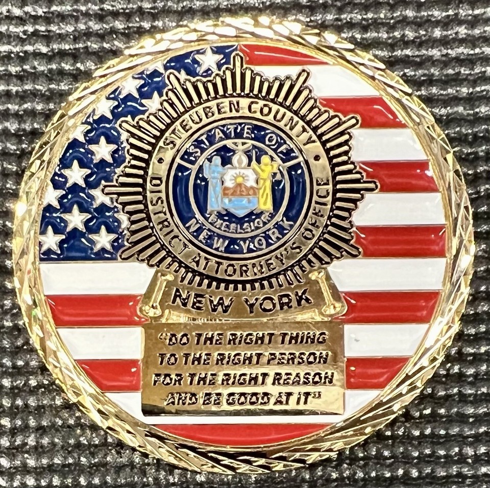 Steuben County, New York - District Attorney Challenge Coin | eBay