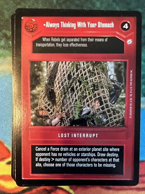 Star Wars CCG Endor Always Thinking With Your Stomach Decipher Limited ...