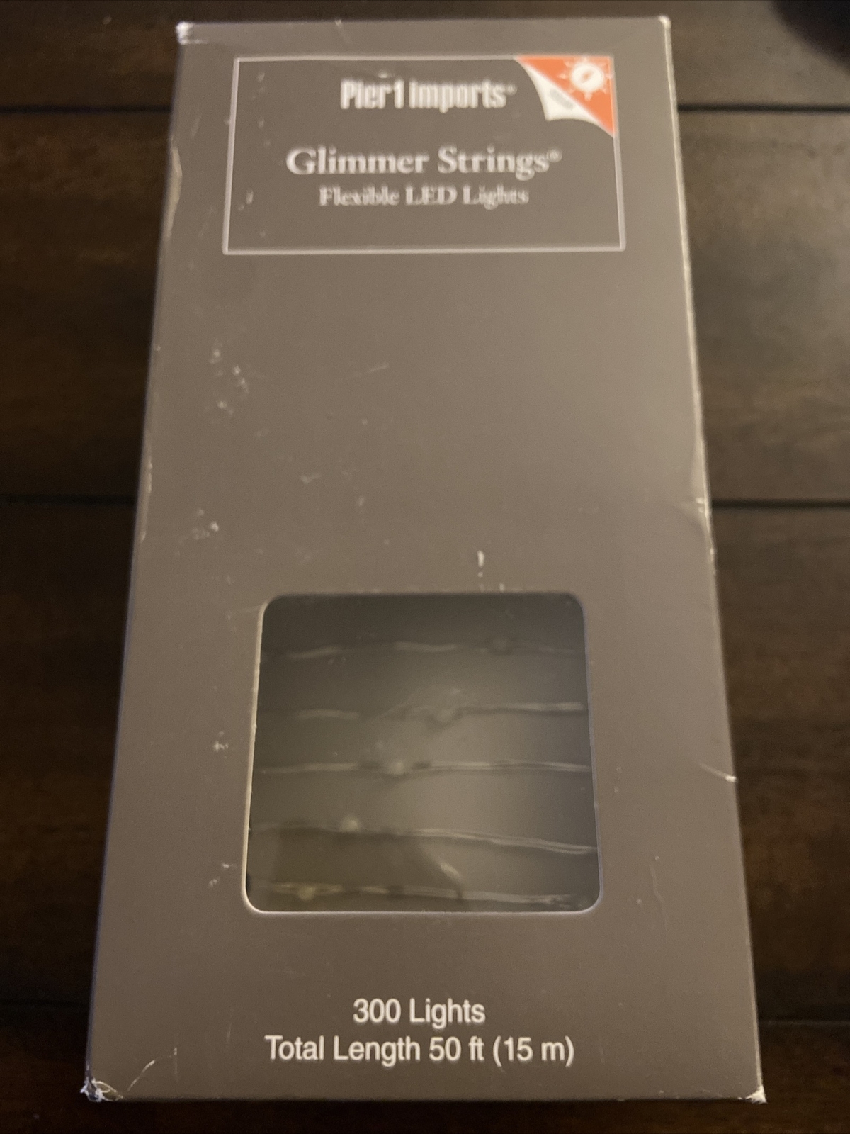 Mesa Mall G PIER 1 Glimmer Strings Flexible LED Lights 50' Long Solar ...