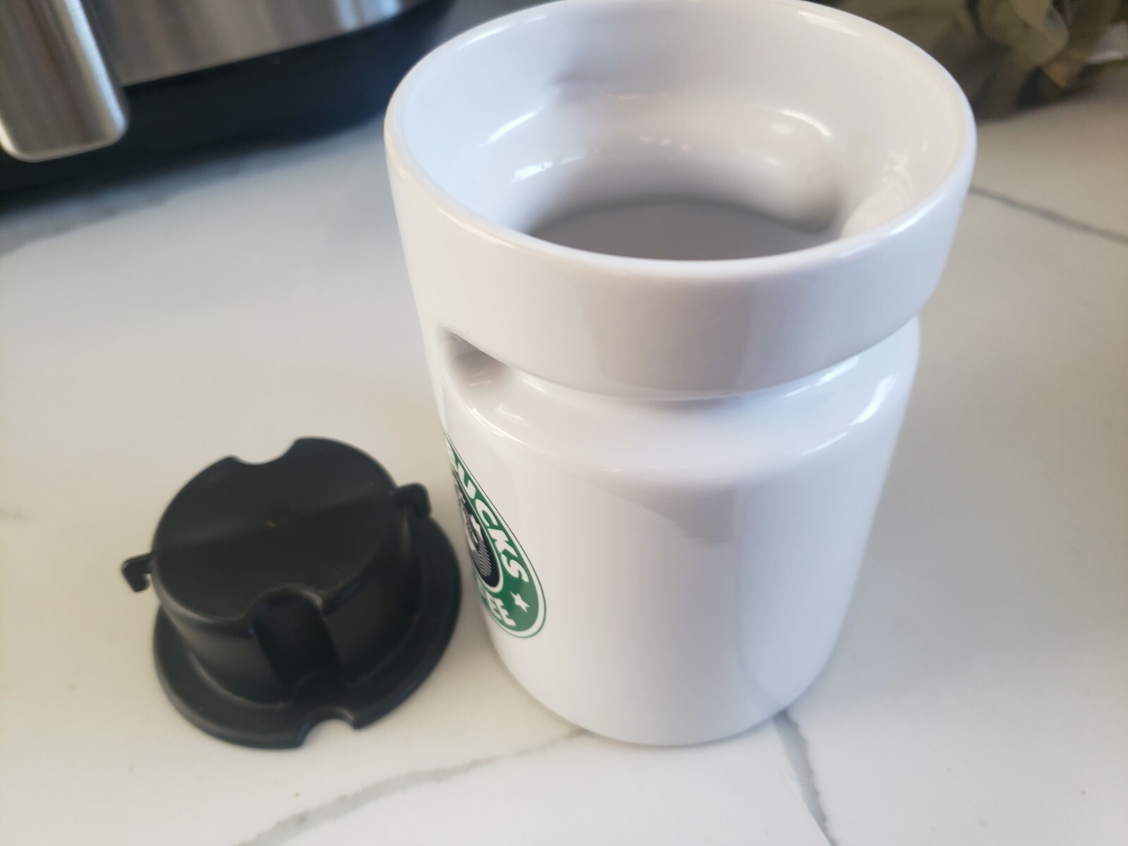 Starbucks Coffee Company Square Hotjo Ceramic Travel Mug Green Mermaid ...