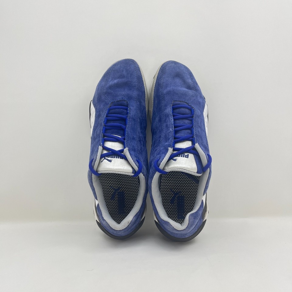 Puma Mostro Sneakers Blue Suede White Formstrip Black Sole Shoes Men's ...