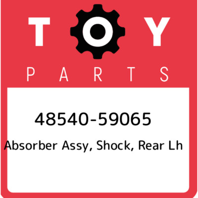 48540-59065 Toyota Absorber assy, shock, rear lh 4854059065, New ...