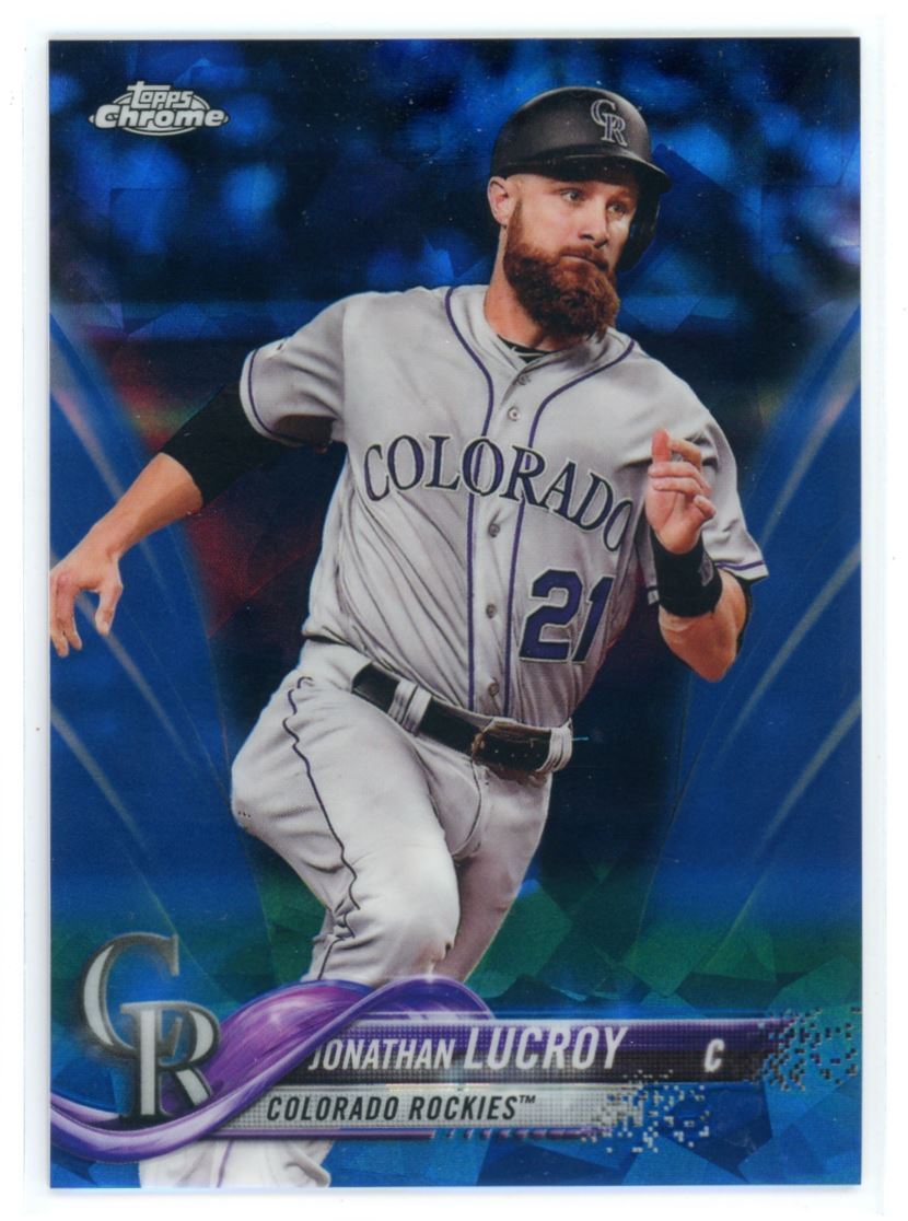 2018 Topps Chrome Sapphire Jonathan Lucroy Colorado Rockies #667 | eBay