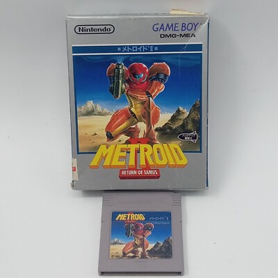 Metroid II Gameboy Return of Samus Japanese Version Box & Cartridge ...
