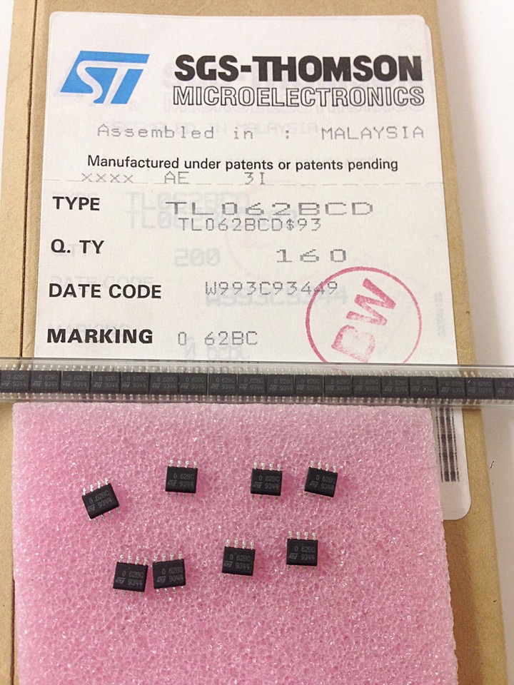 10 pieces TL062BCD LOW POWER J-FET DUAL OP AMP TL062 SO-8 NEW ~ | eBay