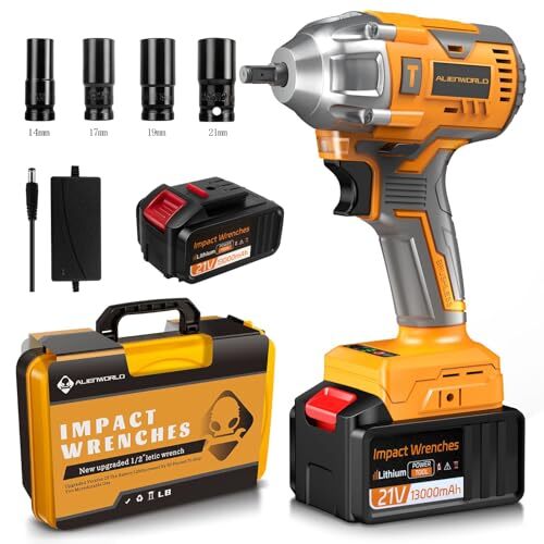 Cordless Impact Wrench1/2 Inch Cordless Electric Impact Gunbrushless ...