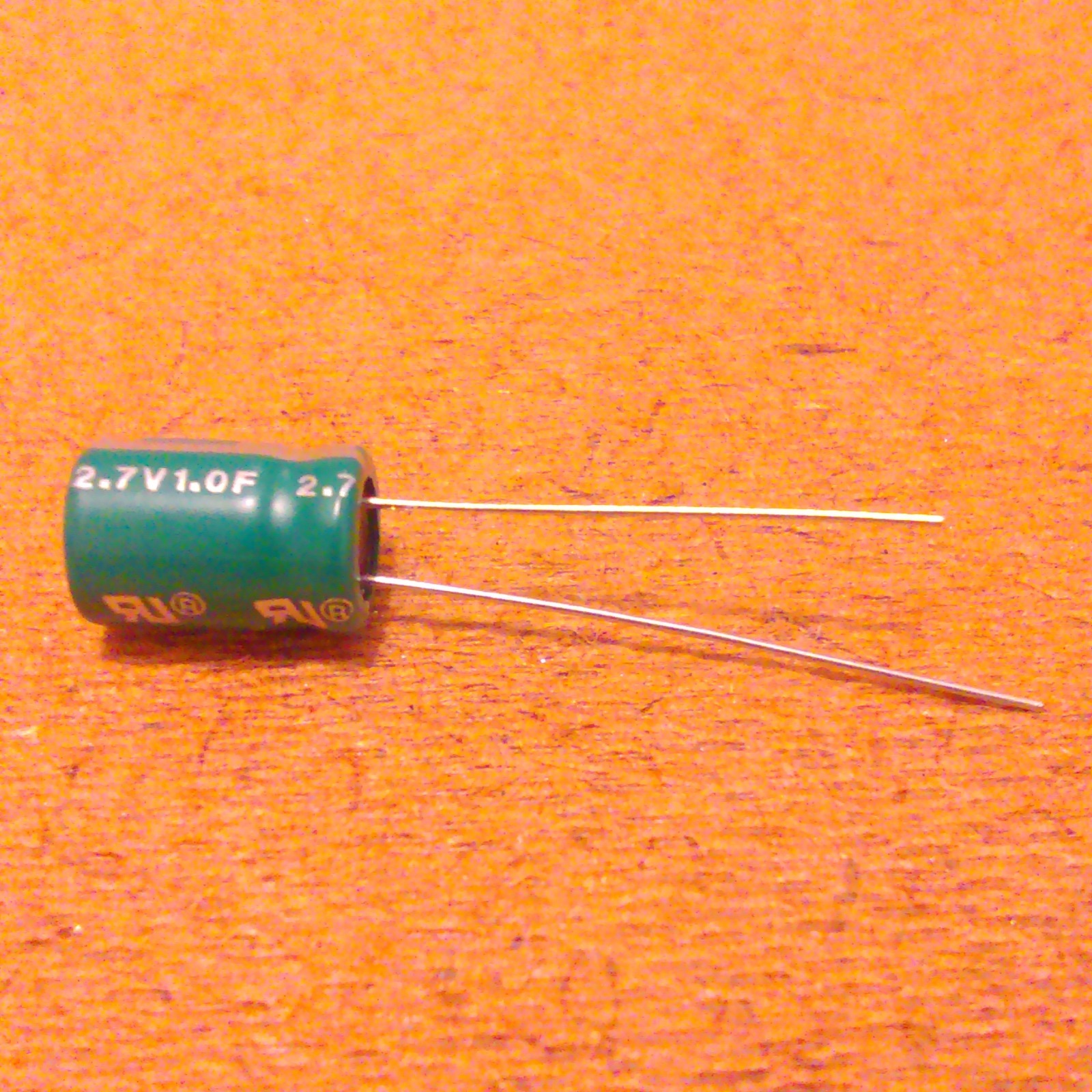 1F (Farad). 2.7V Capacitor. Supercapacitor. Ultracapacitor. Very Low ...