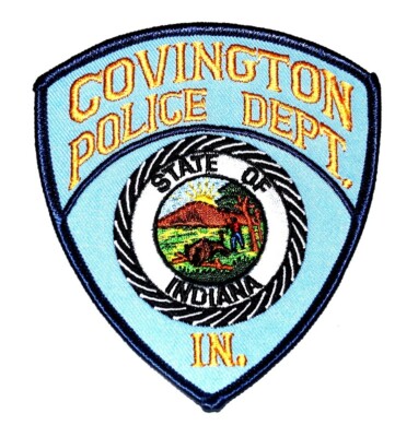 COVINGTON INDIANA IN Sheriff Police Patch STATE SEAL BUFFALO BISON ...