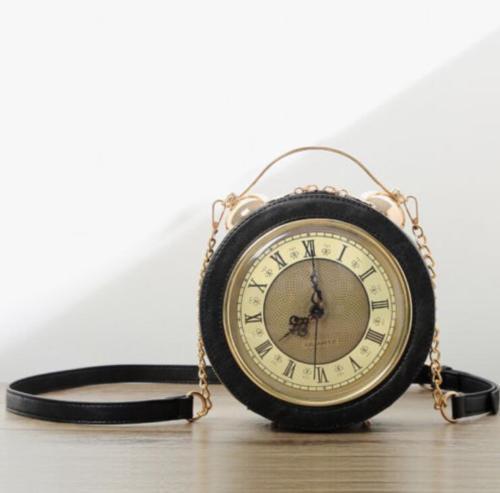 Chic Bag New fashion personality Real clock purse handmade handBag ...