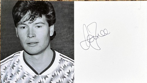 Signed Derek Brazil Manchester United Portrait Index Card (2) | eBay