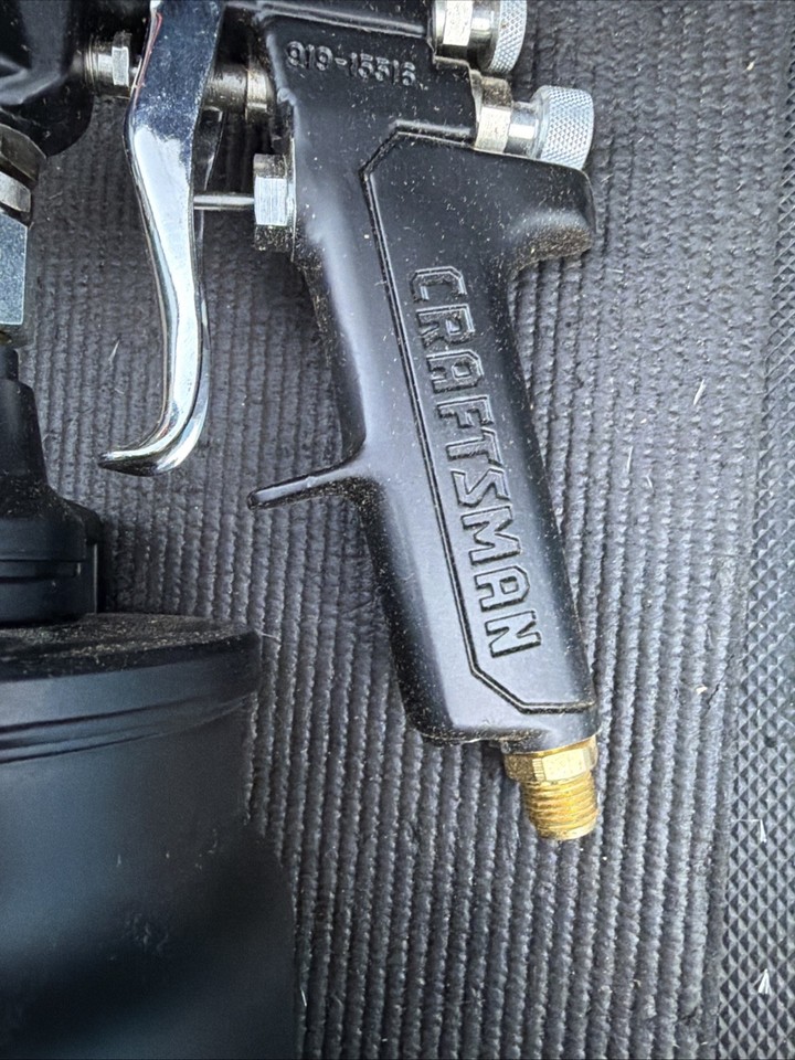 Very Rare Sears Craftsman USA Nos Air Paint Spray Gun Black Gold 15516 ...