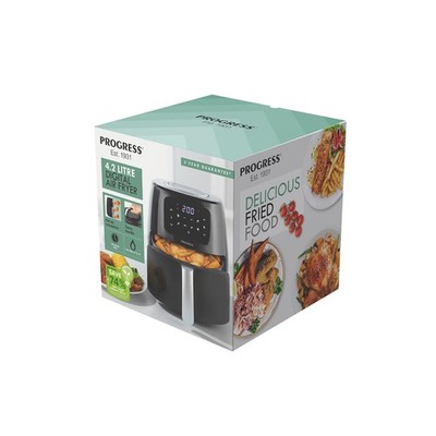 Progress Digital Air Fryer 4.2L 8 Function Non-Stick Basket Removable ...