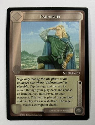 Far-Sight METW Limited Middle Earth CCG / TCG MECCG NEVER PLAYED | eBay