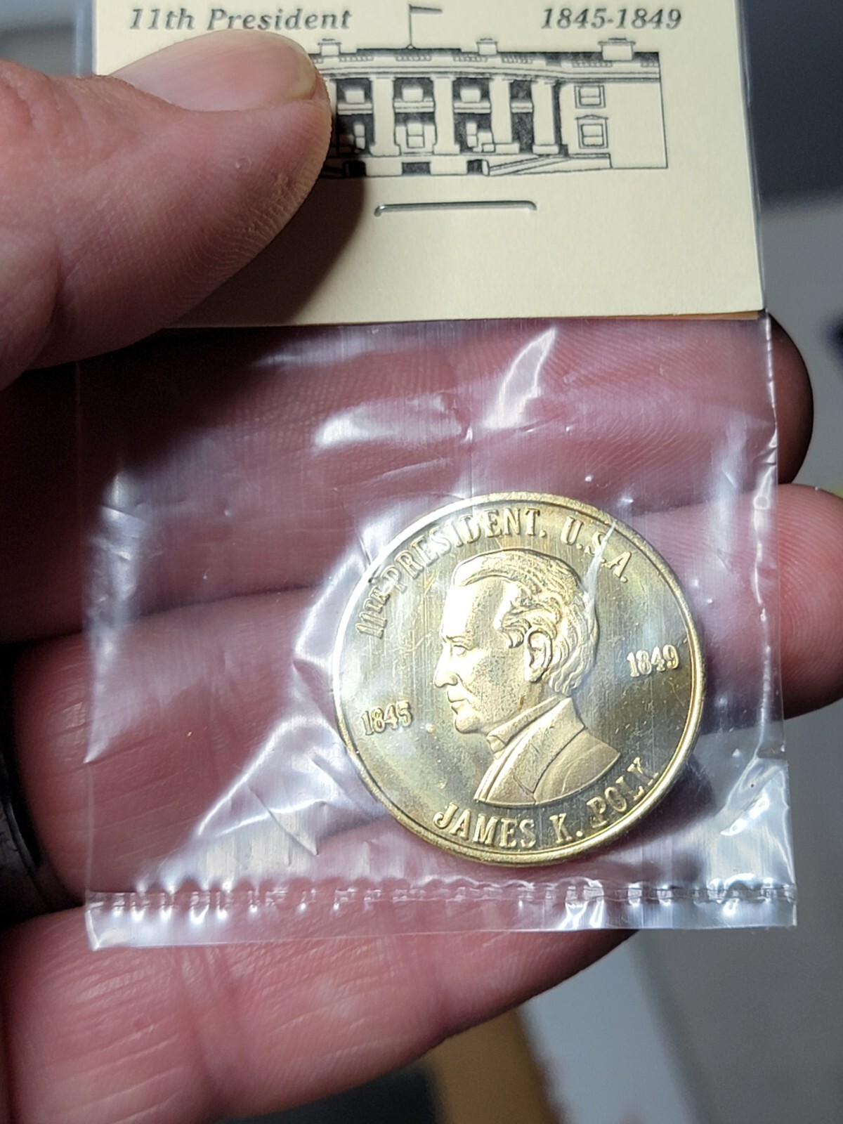 C4 token Exonumia 11th President James K. Polk Presidential tokens 28mm ...