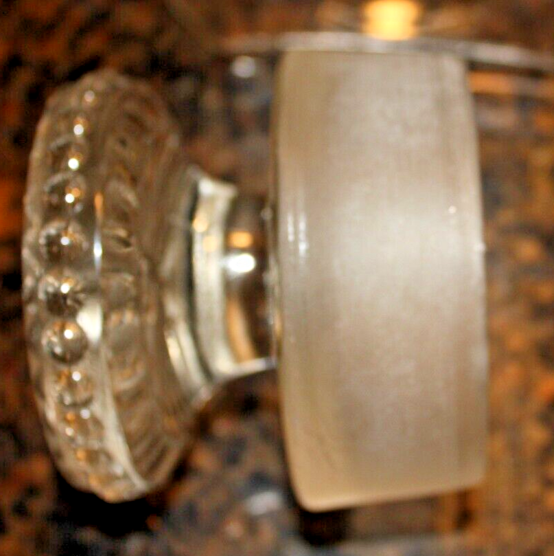 Antique Large Square Octagonal Grounded Apothecary Glass Candy Jar 11 ...