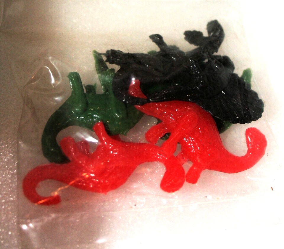 Dime Store Toy Plastic Dinosaur 6 Figure Play Set 1970s NOS New MIB ...
