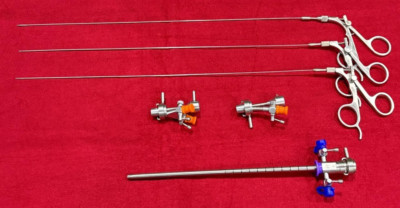 1Set-Laparoscopic Cystoscope Sheath Full Surgery Set 21FR & Graspers ...