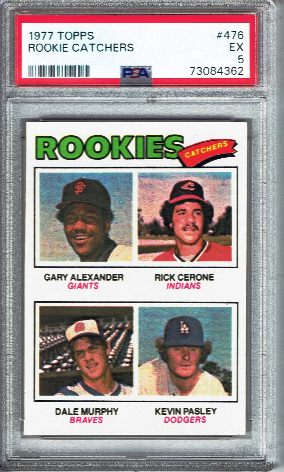 1977 Topps - Rookie Catchers #476 Rick Cerone, Gary Alexander, Dale ...