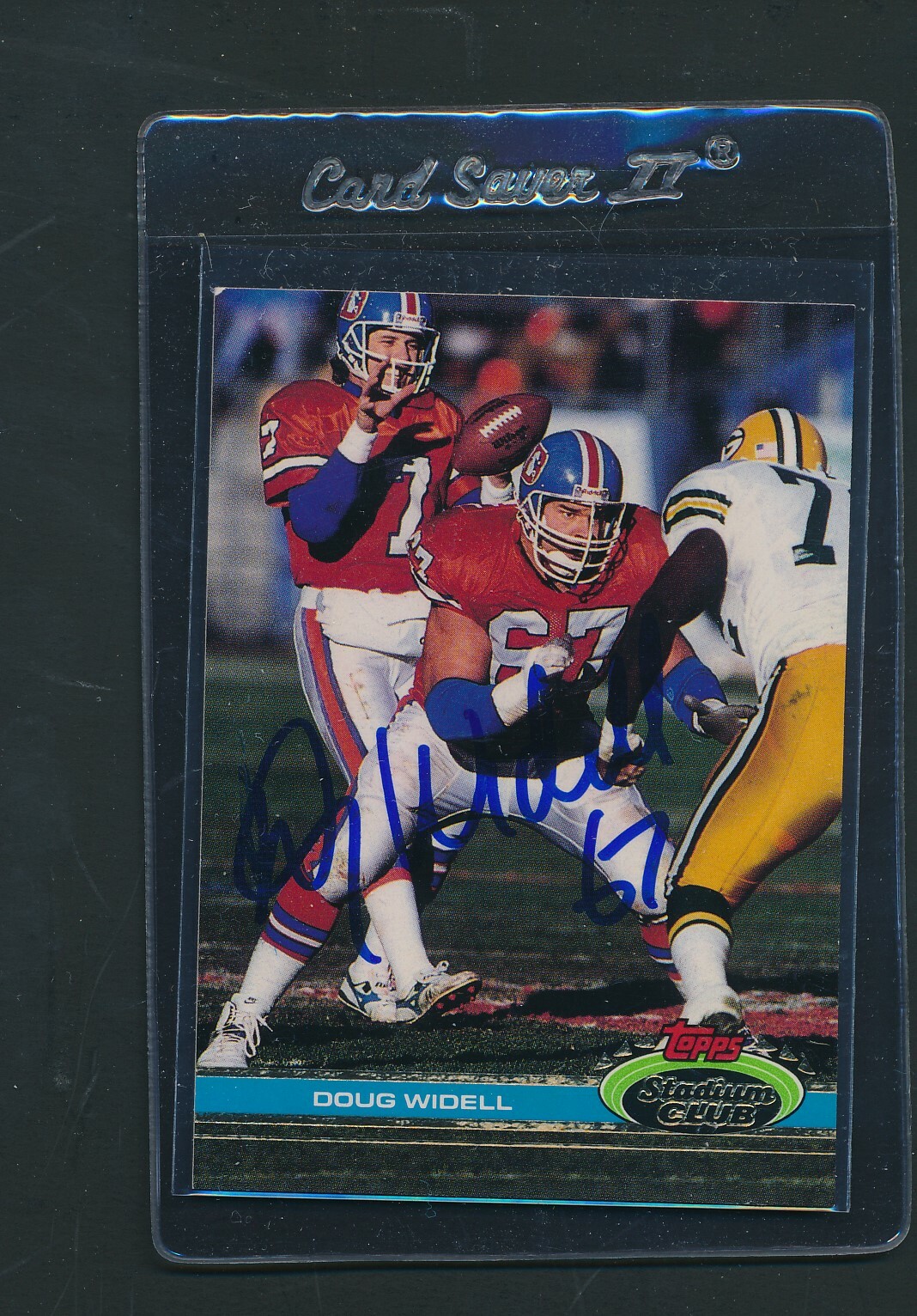1991 Stadium Club #25 Doug Widell Broncos Signed Auto *B8209 | eBay