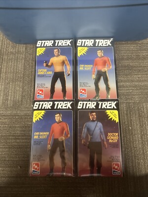 Vintage 1994 Ertl AMT Star Trek Vinyl Figure Model Kit Lot of 4 | eBay
