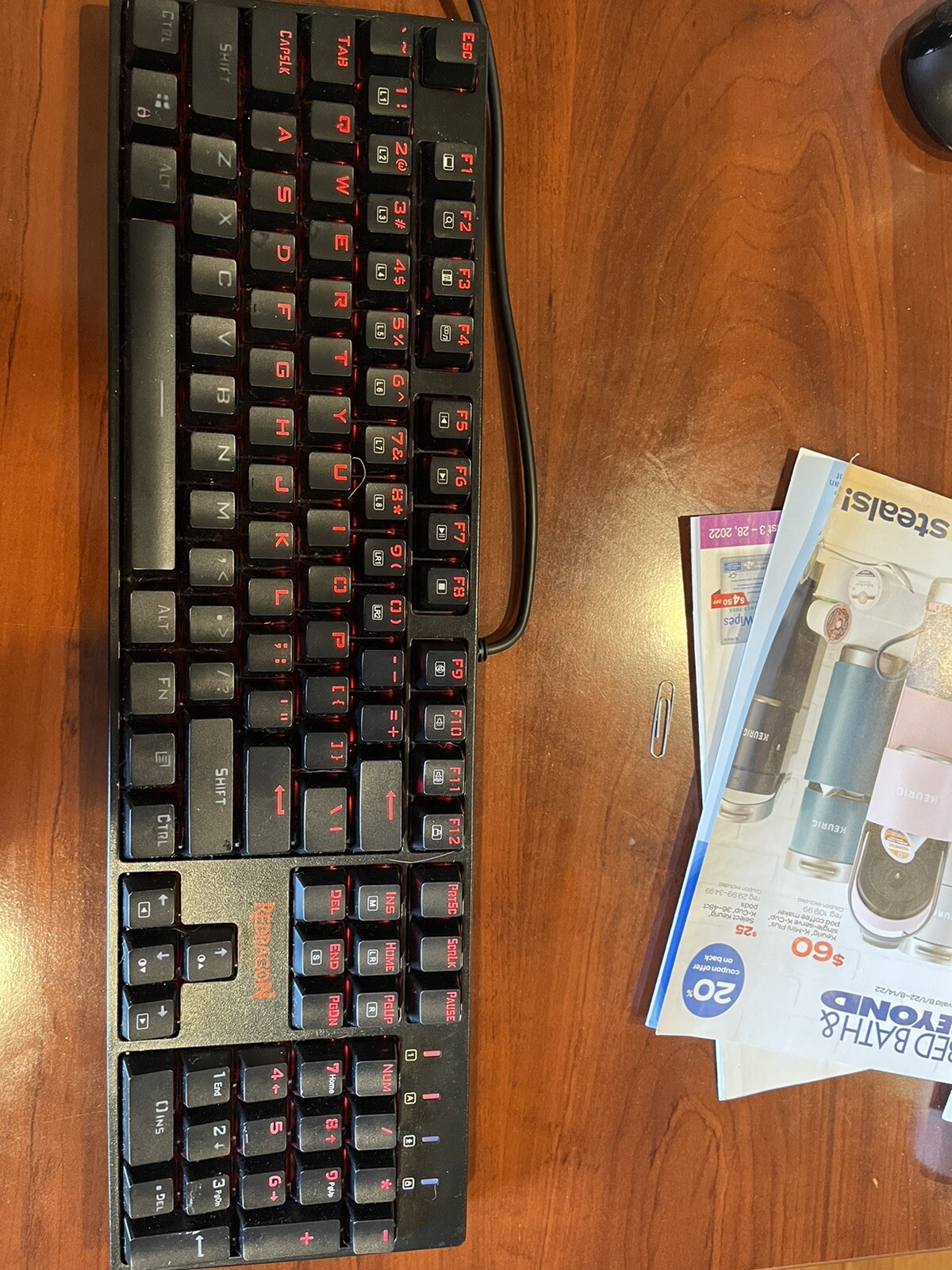 Red Dragon Kumara K552-2 Gaming Keyboard Red backlight | eBay