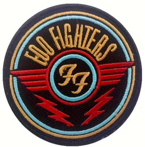 FOO FIGHTERS Embroidered Patch Iron on Sew Badge Heavy rock Dave Grohl ...
